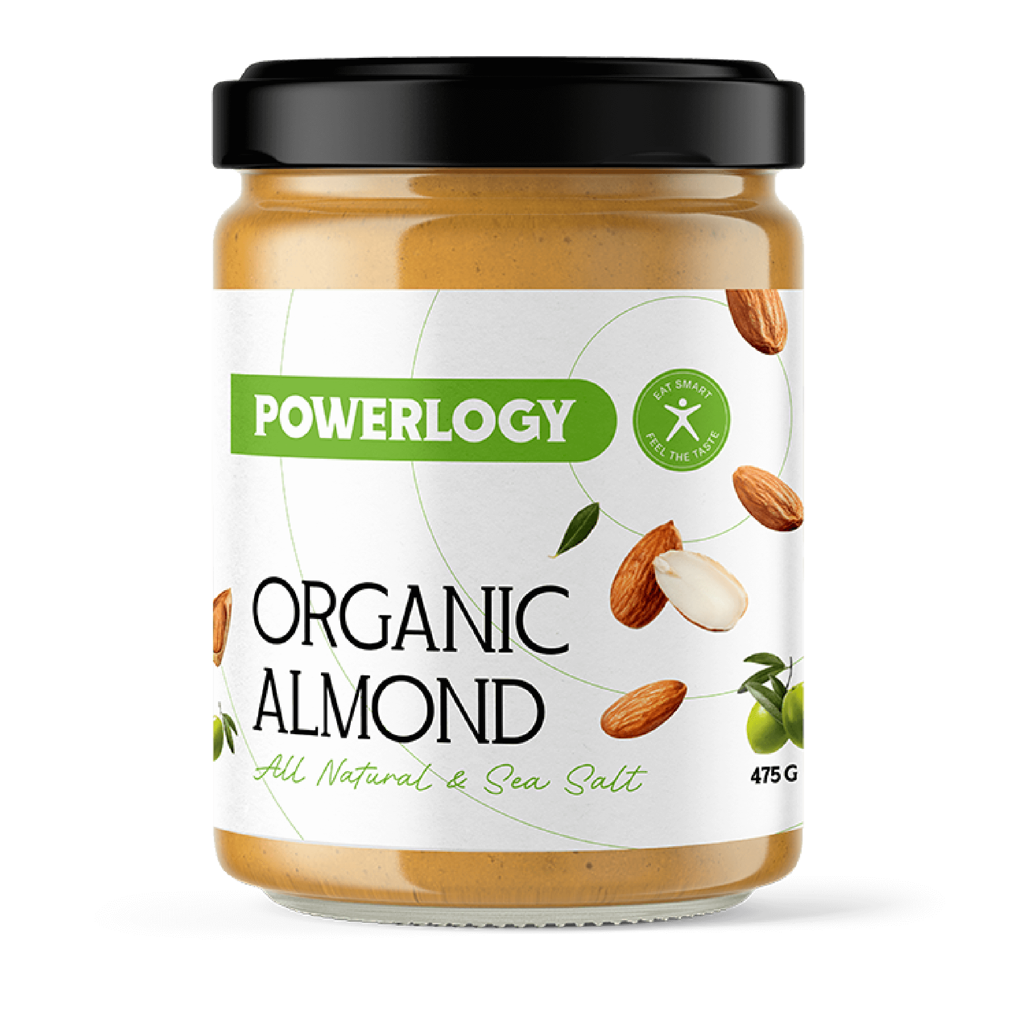 Powerlogy Organic Almond Cream 475 g • POWERLOGY